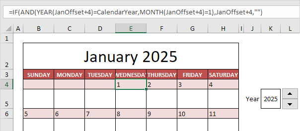 Create A Calendar In Excel Formulashq