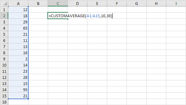 Custom Average Function In Excel Vba Formulashq