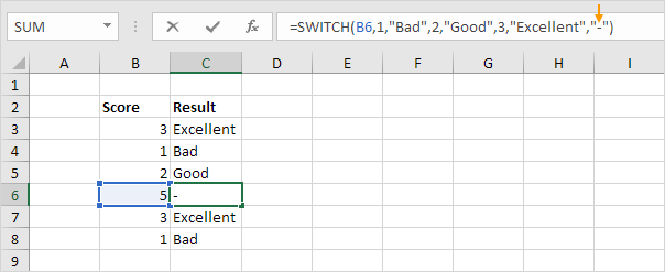 How To Use The Excel Switch Function Formulashq